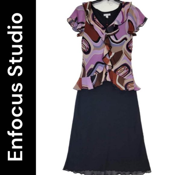 Enfocus Studio | Dresses | Enfocus Studio Woman Multicolored Short ...